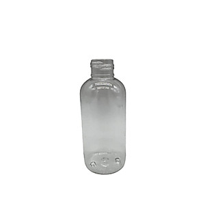 Natural Farms 4 oz Clear Boston Plastic Bottles -12 Pack Empty Bottle Refillable - BPA Free - Essential Oils - Aromatherapy | Black/Natural Twist Top Cap - Made in the USA
