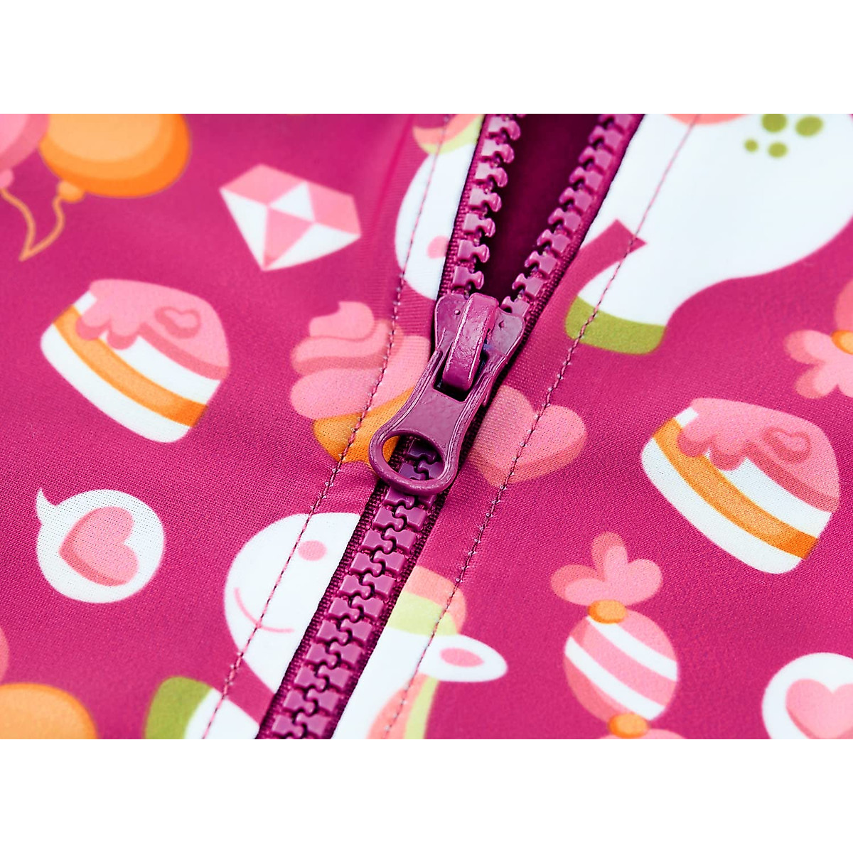 Baby/Toddler Girls Rash Guard Swimsuit UPF 50+ Sun Protection Long Sleeve One Piece Swimwear (Rose,18-24 Months)