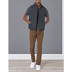 Amazon Essentials Men's Slim-Fit Pants, 5-Pocket Stretch Twill Design, Brown, 30W x 32L