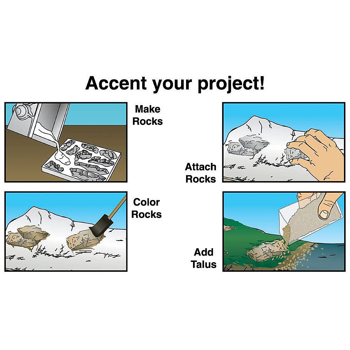 Woodland Scenics Scene-A-Rama Rock Making Kit, Multicolor