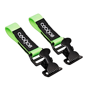 COOLJOB Metal Glove Holder Clips for Work, Hard Hat Keeper Accessories for Men, Heavy Duty Safety Clamp Holder, Firefighter Turnout Gear Helmet Strap for Belt, High-vis Fluorescent Yellow, 2 Pcs