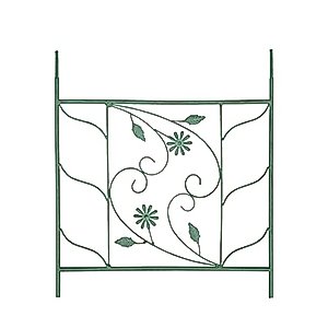 HZSCL Garden Trellis for Climbing Plants Outdoor, Vintage, Wrought Iron, for Ivy Rose Cucumber Clematis Flower Vegetable Stand, Green, White, 51x50cm, 51x188cm (Color : White, Size : 51x50cm/20.1x19