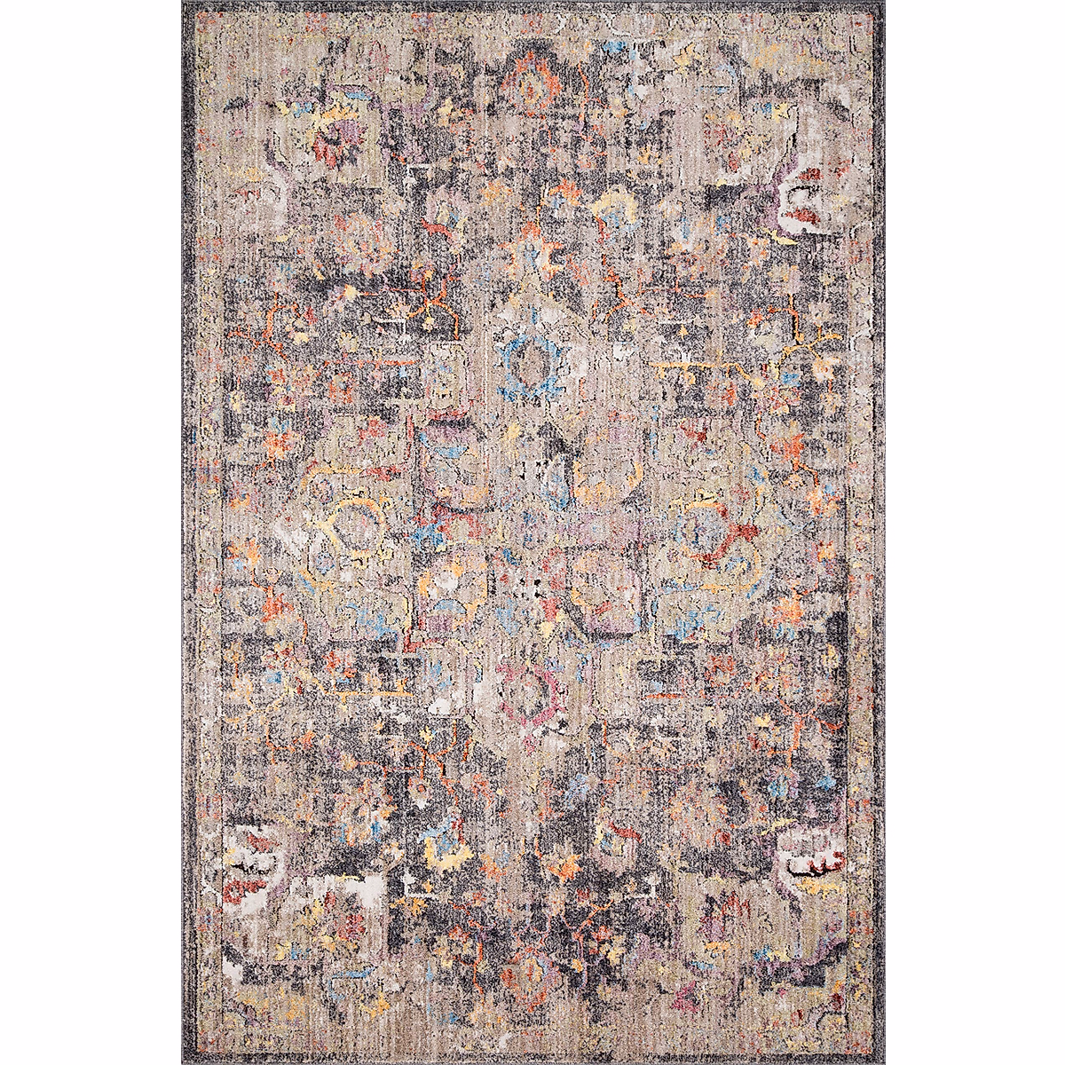 Loloi Medusa Charcoal/Fiesta 7'-10" x 10'-6" Area Rug
