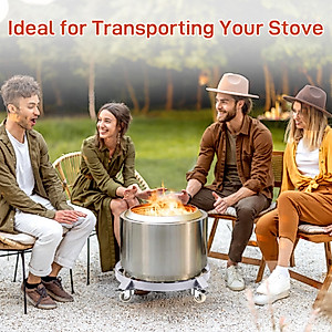 55 Gallon Drum Dolly,Heavy Duty 1000lbs Load Capacity, Barrel Dolly Cart Drum Caddy, Non Tipping Hand Truck Dollies with Steel Frame 4 Swivel Casters Wheel, for Warehouse Drum Handling (2 pcs)