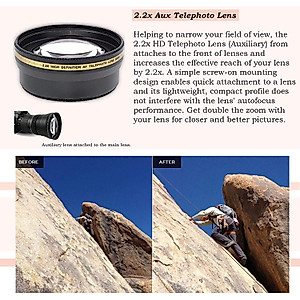 Canon EOS Rebel T7 Digital SLR Camera with Canon EF-S 18-55mm Image Stabilization II Lens, Sandisk 32GB SDHC Memory Cards with Commander Optics Accessory Bundle