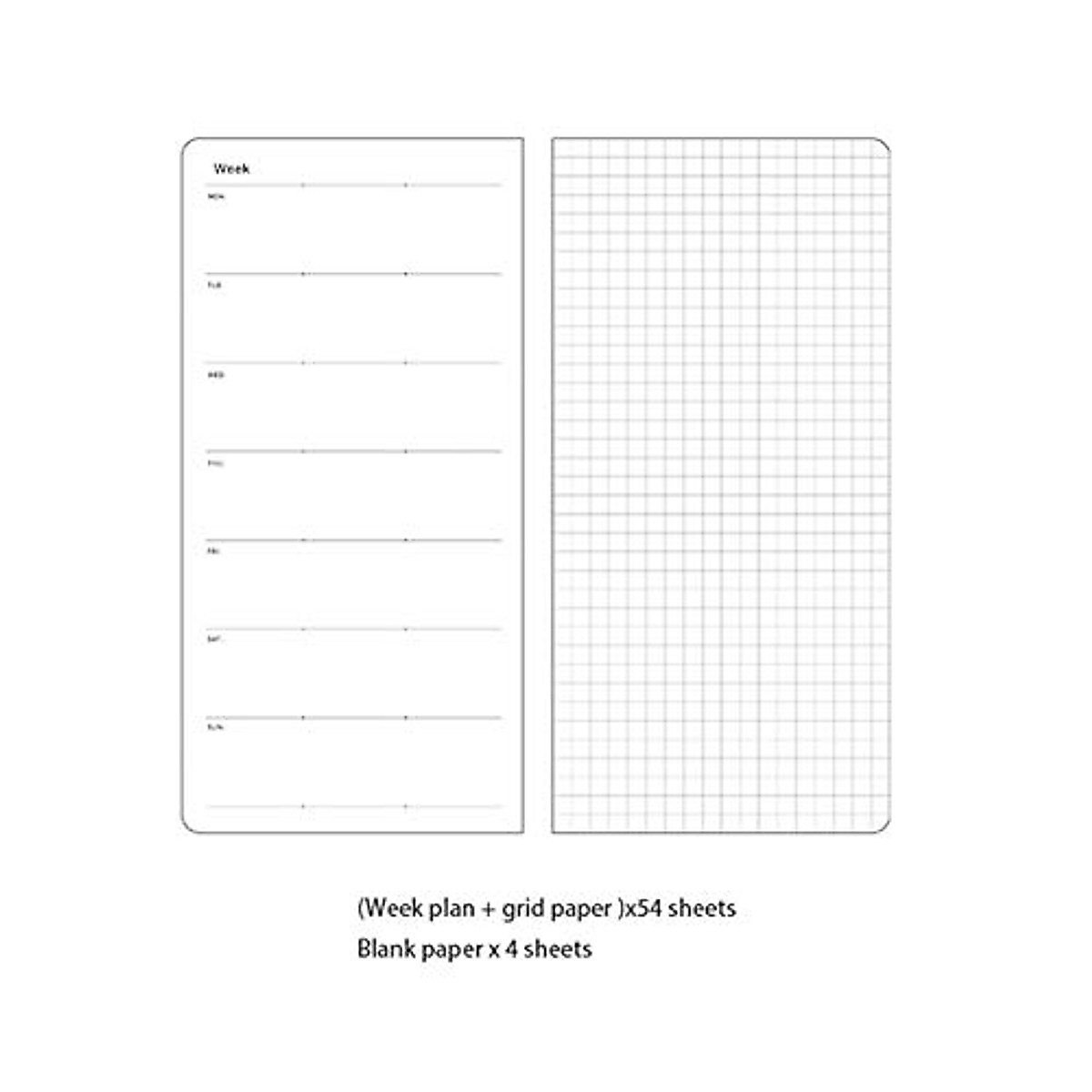 Undated Pocket Weekly Planner Schedule Organizer Agenda Year Month Week Plan A6 Notebooks
