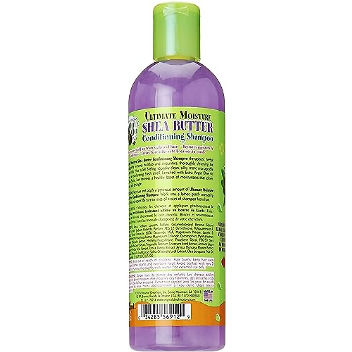 Kids Originals by Africa's Best Ultimate Moisture Shea Butter Shampoo, Healthy Boost of Moisturizers That Soften, Condition and Detangle Hair, Removes Build up, 12oz