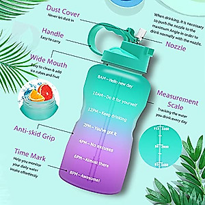 podocarpus Motivational Water Bottle, 1 Gallon Water Bottle, 64 oz Water Bottle, Large Water Bottle, Gallon Water Bottle, Big Water Bottle With Straw, 1/2 Gallon Water Bottle, Half Gallon Water Bottle