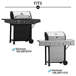 (4 Pack) 14.75" Gas Grill Parts Burner Tubes Grill Repacements Set for Kenmore Sears,BBQ Pro,Outdoor Gourmet for 16211