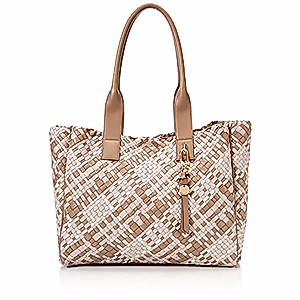 Calvin Klein Alysha Novelty Tote, Taupe Multi