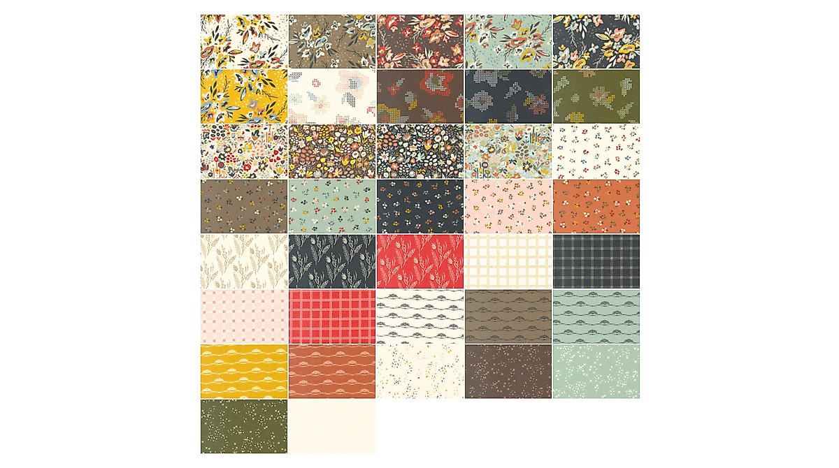 Dawn On The Prairie Charm Pack - 42 Precut Fabric Squares by Moda