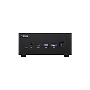 ASUS ExpertCenter PN52 Mini PC Barebone with AMD 8-Core R7-5800H, Quad-4K displays, 7 x USB, up to 64GB DDR4 RAM, Triple Storage Design, WiFi 6E, Bluetooth, USB-C with VESA Mount,Black