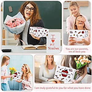 Vakuny Teacher Gifts for Women - Best Teacher Appreciation Gift Baskets From Students - Back to School Teacher's Day Bulk Gifts Boxes for Teachers - Thank you Teachers 16 oz Glass Cup Socks