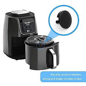 GSZN Rubber Bumpers for Ninja Air Fryer Grill Plate, 3PCS Premium Rubber Feet, Silicone Bumpers, Silicone Pieces for Ninja Air Fryer Tray Grill Crisper Plate Rack