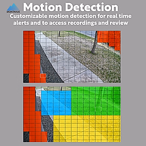 Montavue UltraHD Security Camera System, 4pcs 4K 8MP IP PoE Turret Cameras, 8ch POE NVR, IP67 Weatherproof, 100ft IR Night Vision, Built-in Mic, IVS, Motion Detection, 2TB Pre-Installed Hard Drive