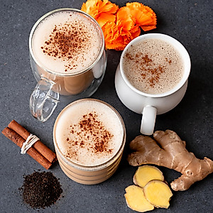 Bhakti Sugar Free Chai Concentrate, Unsweetened, Fresh Pressed Ginger and Black Tea Blend, Vegan, Organic, Gluten-Free, All-Natural Ingredients, 32 Ounce Cartons (Pack of 2)