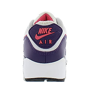 Nike Women's Air Max 90 Shoe, White/Eggplant/Flare Zen Grey, 11