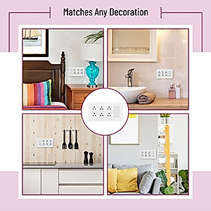 Bates- Screwless Decorator Wall Plates, 4 Gang Wall Plate, Decorator Wall Plate, Outlet Covers, Wall Plates, White Outlet Covers, 4 Gang Screwless Wall Plate, Screwless Wall Plate.
