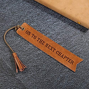 On to The Next Chapter Wedding Reader Leather Bookmark Wedding Party Gift Engraved Wedding Gift Wedding Favor Bookmark Wedding Reader (On The Next Chapter)