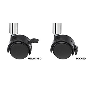 Whitmor Supreme Laundry Cart and Versatile Storage Solution - Chrome