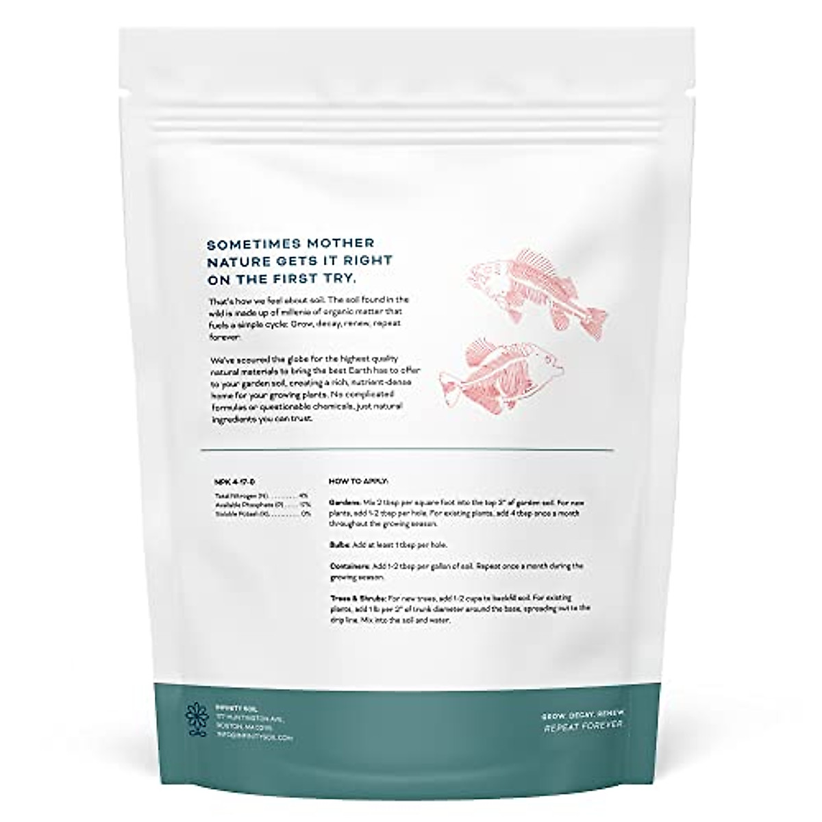 Infinity Soil - Fish Bone Meal - Sustainable and Natural Soil Amendment - Made from Dried Fish Bones - A Natural Source of Phosphorus and Calcium - 1 LB