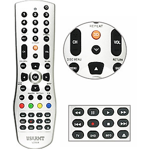 Universal Remote for All VIZIO LCD LED TV and Blue ray DVD for VR4 VUR10 VR2 VR15 VR10 XRU110 VUR8 VUR9 VUR5 VR17 XRU300 XRU100 XRT510 VUR12 XRT110 URC3440BG1 XRT112