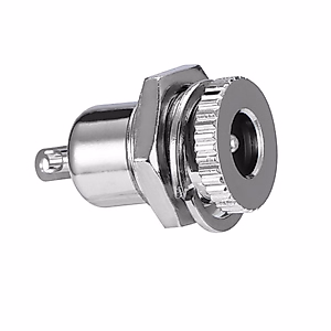 E-outstanding 5-Pack DC-099 5.5 mm x 2.1mm 30V 10A DC Power Jack Socket,Threaded Female Panel Mount Connector Adapter