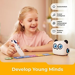 Makeblock mTiny Robot Toys for Kids 3-5 Years Old, Remote Control Interactive Emo Robot, Screen-Free Coding Robot for Kids with Programming Card, Gift for Boys and Girls Age 3+