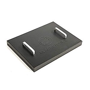 Blackstone 5079 Hard Cover Top Lid with Handle for 22" Griddle - Lightweight & Durable Storage Hood Cover - Powder Coated Steel - Flat Top Griddle Accessories Water Resistant Premium Model, Black