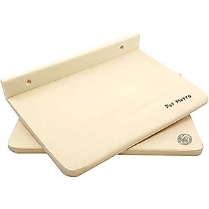 Pet Metro Large Aspen Wood Platform Ledge [2 Pack] for Chinchilla, Hamster, Rat, Bird, Rabbit