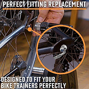 Alpcour Replacement Skewer – Quick Release Rear Wheel Axel Skewer for Road Mountain Bike Trainer – Indoor and Stationary Bicycle Training Replacement Parts and Accessories