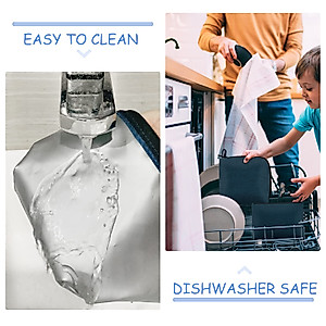 Moyad Reusable Sandwich Snack Bag, Set of 2 Pack Food Storage Pouch Zipper Lunch Bag for Men Women Adults Dishwasher Safe, BPA Free, Compact Snacks Bags for Picnic Work Travel Office (Black)