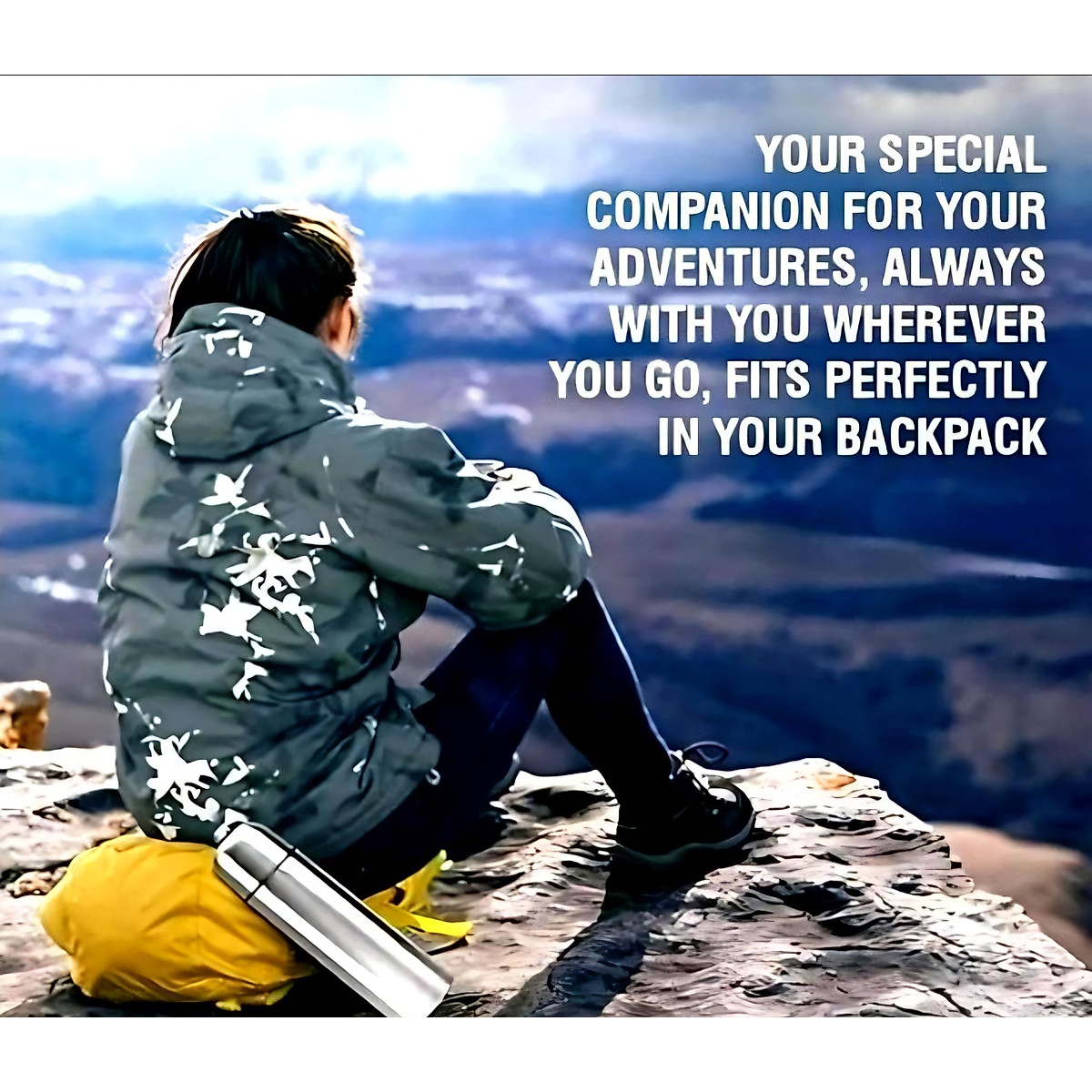 CIGACOR Stainless Steel Thermal Bottle – 17oz Coffee Thermos – Keeps Drinks Hot for 12H / Cold for 24H – Leakproof Lid – Compact & Portable for Car, Office, Gym & Travel – Double Wall Insulated