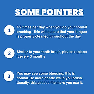 Tongue Cleaner, Tongue Brush, Tongue Scraper for Fresh Breath, Tongue Scraper for Adults | Tongue Scraper for Kid, Tongue Scrapers for Bad Breath Treatment (1 Pack (Brush))