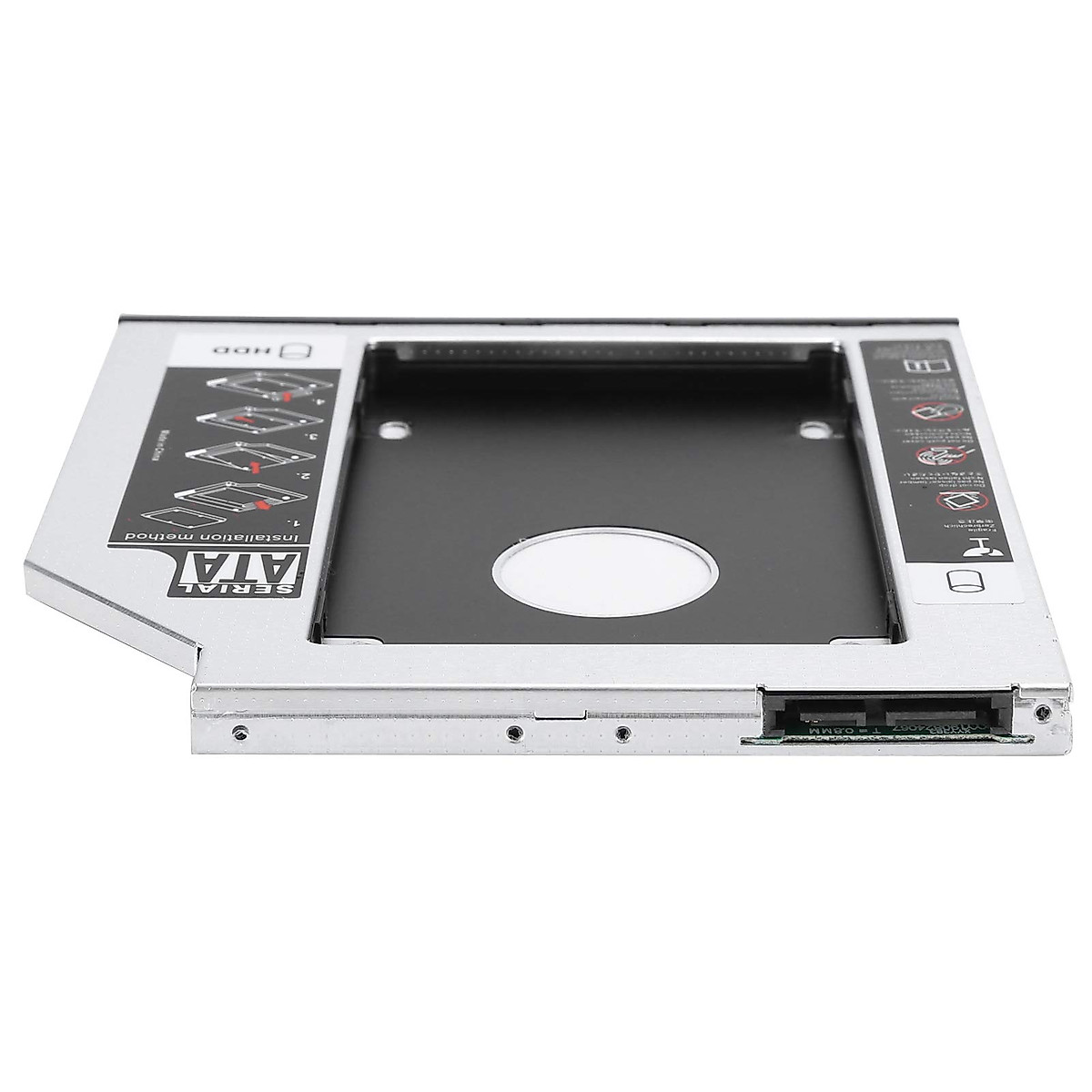 Qinlorgo Notebook Optical Drive 79.5mm MSATA/NGFF SSD/HDD Hard Drive PC for Notebook Office Home