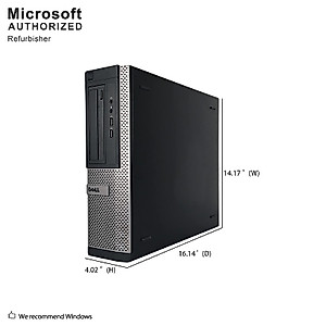 DELL Optiplex 3010 DT High Performance Business Desktop Computer, Intel Quad Core i5-3470 up to 3.6GHz, 8GB Memory, 2TB HDD, DVD, VGA, Windows 10 Professional 64 Bit (Renewed)']