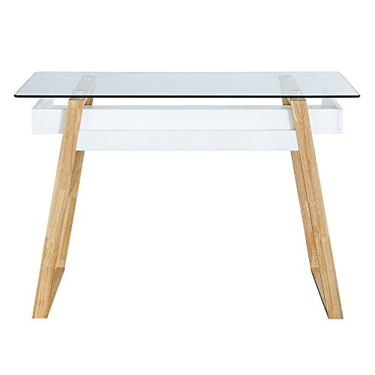 EdgeMod Segovia Glass Top Desk
