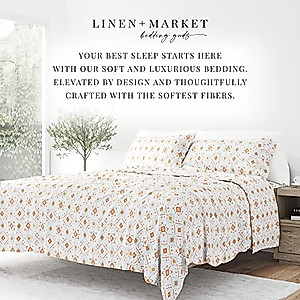 Linen Market 4 Piece Queen Bedding Sheet Set (Aztec Coral) - Sleep Better Than Ever with These Ultra-Soft & Cooling Bed Sheets for Your Queen Size Bed - Deep Pocket Fits 16" Mattress