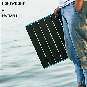 Portable Camping Table, Foldable Aluminum Alloy Picnic Table, with Storage Bag, Suitable for Outdoor, Camping, Picnic, Barbecue, Beach, Fishing (Large)