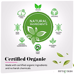 Fifth & Skin BOTANICAL Lipstick (POMEGRANATE) | Vegan | Natural | Organic | Certified Cruelty Free | Paraben Free | Petroleum Free | Healthy | Moisturizing | Vibrant Color that's Good for your Lips!