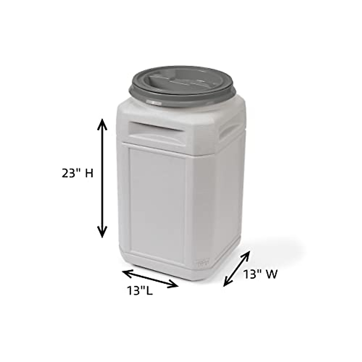 Mighty Tuff 13 Gallon/up to 54 Pound Pet Food Storage Container with Airtight Lid and Built-In Handles for Easy Transport, Made for Durable and Versatile Storage