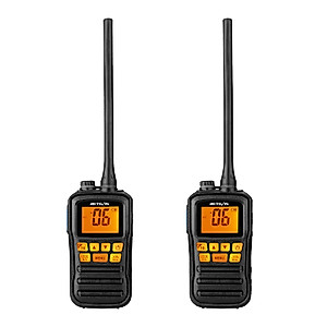 Retevis RM01 Ship to Shore Radio Handheld, Marine Walkie Talkies Waterproof, Floating, NOAA Weather Alert, Marine Two-Way Radios (2 Pack)