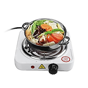 500W-1500W Portable Electric Single Burner Hot Plate Kitchen Stove Dorm Cooktop