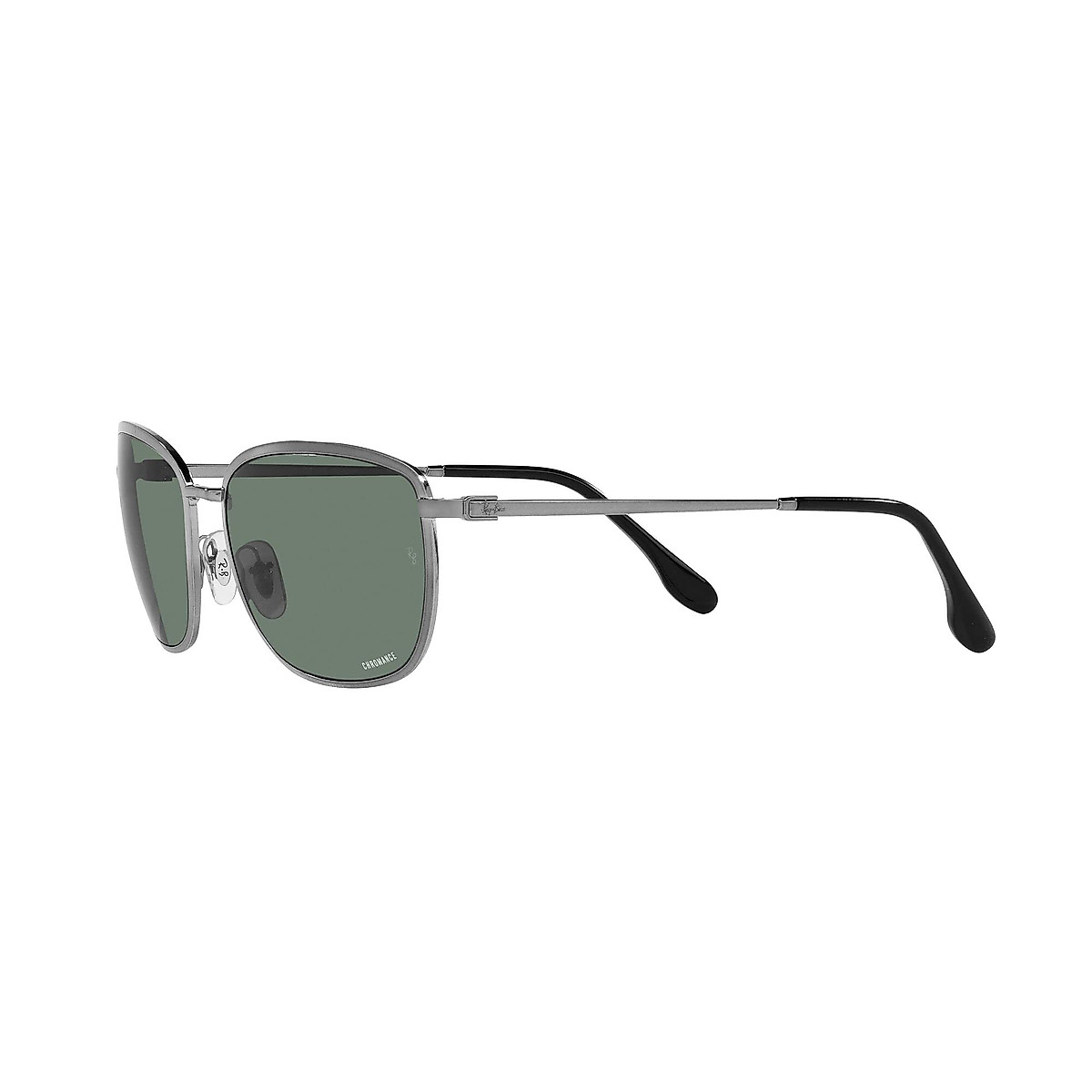 Ray-Ban RB3705 Square Sunglasses, Gunmetal/Polarized Grey, 57 mm