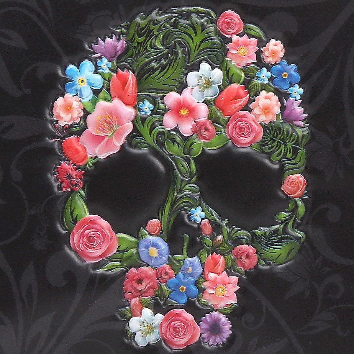 Coolrunner 3D Skull Series zipper coin purse small wallets mini change purse (Purse)