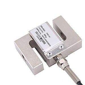 Load Cell Sensor S Type High Precision Weighting Sensor Module 0-2000KG Tension Load Cell Scale Sensor Stable Portable Sensor for Electronic Weighing Devices with Cable (100kg)
