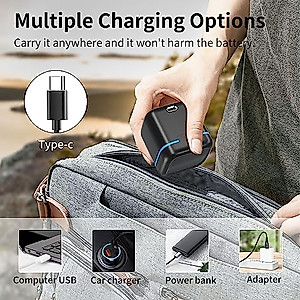 HONGDAK Hero 9/10/11/12 Battery 3-Pack 2000mAh and 3-Channel Fast Charger with Micro SD Storage Slots Fully Compatible with GoPro Hero 9 10 11 12 Black Official