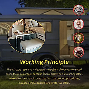 2Pack Botanical Rodent Repellent for Car Engines, Peppermint Oil to Repel Mice and Rats, Under Hood Mouse Repellent Rat Repellent for House, Mouse Deterrent Keep Rodents Out of Vehicle