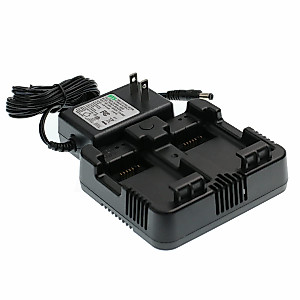 Dual Battery Charger for Nikon NIVO 2M 2C 5M 5C Trimble M3 TSC2 Nomad Series DPL-322 NPL322 Total Station
