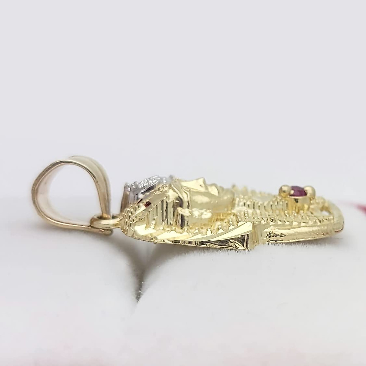 AMZ Jewelry 10k Yellow Gold Egyptian Pharaoh Pendant Gold Pharaoh Head Charm For Necklace